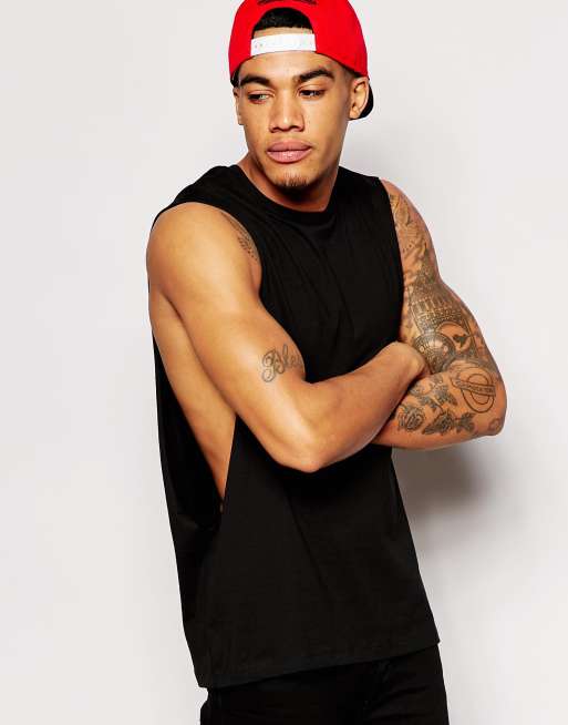 Asos T Shirt Sans Manches à Emmanchures Ultra Larges Asos