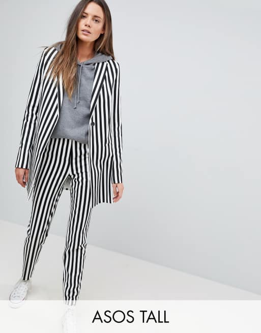 ASOS TALL Tailored Mono Stripe Suit | ASOS