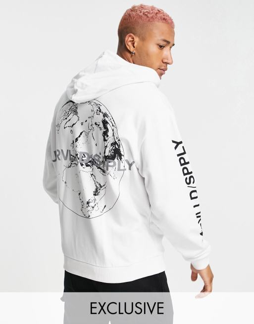 Asos Unrvlld Spply Oversized Hoodie With Toggle Detail And Multi