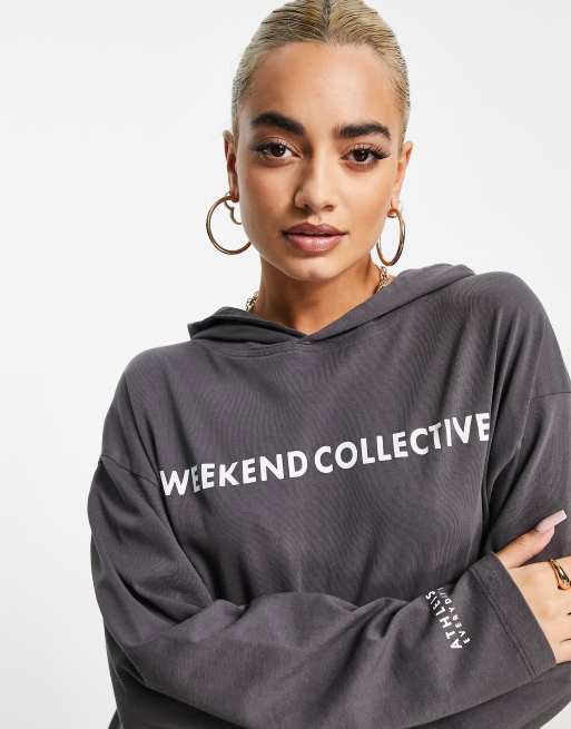 ASOS - Weekend Collective - T-shirt à capuche avec manches longues et ...
