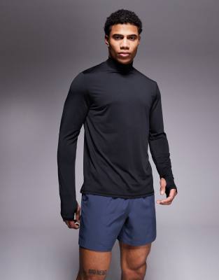 ASOS 4505 - T-shirt de course standard à manches longues et col montant ...