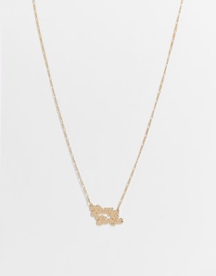 ASOS DESIGN - Collier à pendentif Sexy & Single - Doré | ASOS