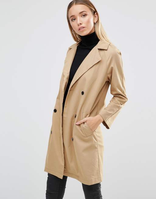 AX Paris Double Breasted Trench Jacket | ASOS