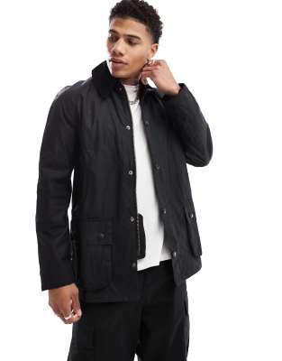 Barbour Ashby wax jacket in black | ASOS