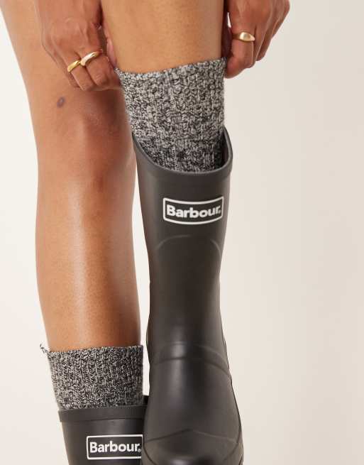 Barbour Banbury mid welly in black - BLACK | ASOS