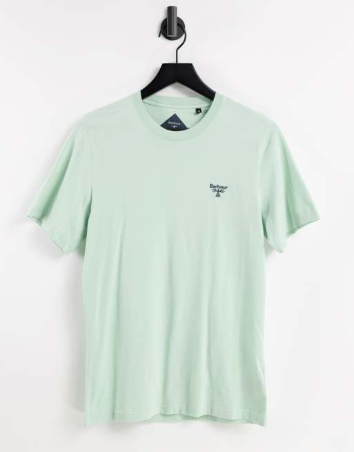 Barbour Beacon T Shirt in Mintgrun mit kleinem Logo