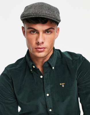 Barbour Cheviot flat cap in grey | ASOS