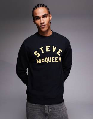 Barbour International Chainstitch Steve McQueen logo sweatshirt in ...