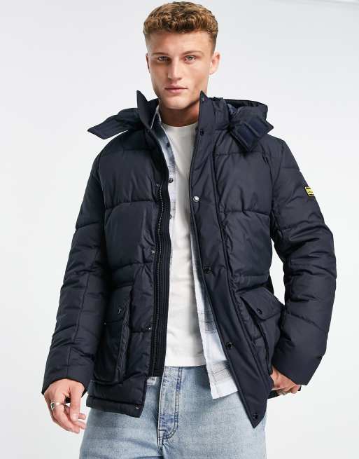 Barbour navy parka store