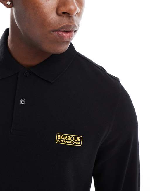 Barbour international long sleeve polo shirt store