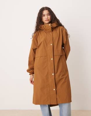 Barbour naboo showerproof jacket in rust brown | ASOS