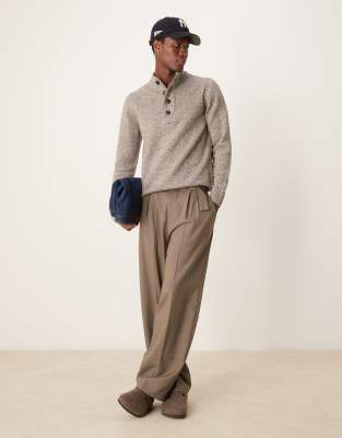 Barbour Sid half zip knitted jumper | ASOS