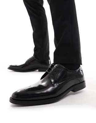 Base London Haldey Patent Shoe in Black | ASOS