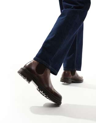 Base London Walsh chelsea boot in brown | ASOS