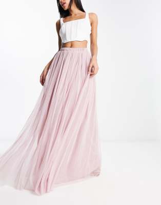 Beauut - Jupe longue en tulle - Rose pastel | ASOS
