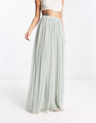 Beauut - Jupe longue en tulle - Vert sauge | ASOS