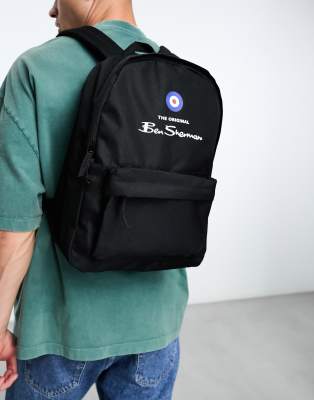 Ben Sherman Chadwick logo backpack in black | ASOS