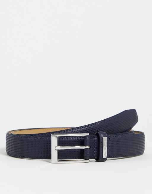 Ben Sherman - Cintura in pelle zigrinata blu navy | ASOS
