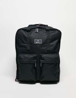 Ben Sherman top handle backpack in black | ASOS