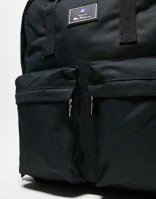 Ben Sherman top handle backpack in black | ASOS