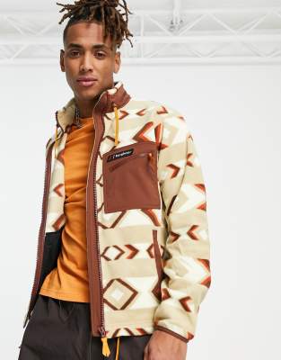 Berghaus Dean Street unisex Ascent '91 retro fleece zip up in aztec ...