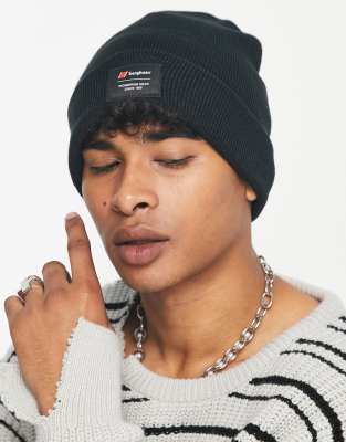 Berghaus Heritage Badge beanie in black | ASOS