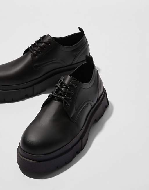 Bershka chunky derby in black | ASOS Bershka chunky derby in black | ASOS