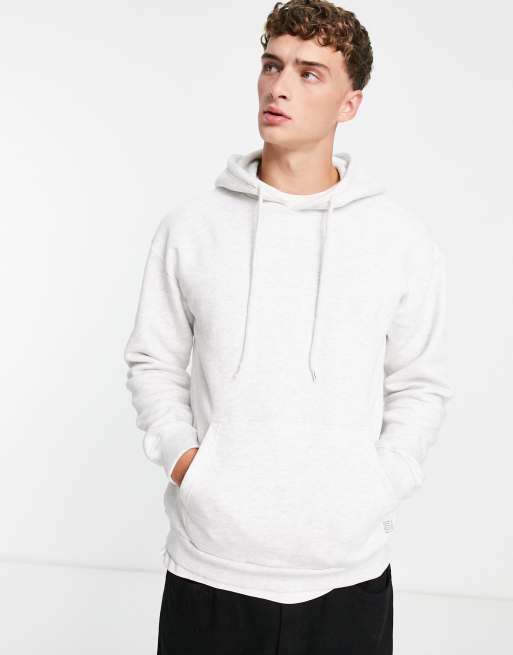 Bershka Felpa Basic Grigia Con Cappuccio Asos