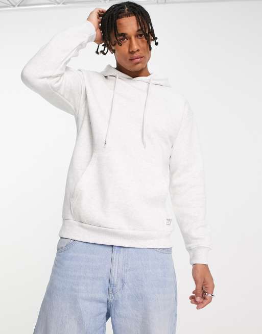 Bershka Felpa Basic Grigia Con Cappuccio Asos