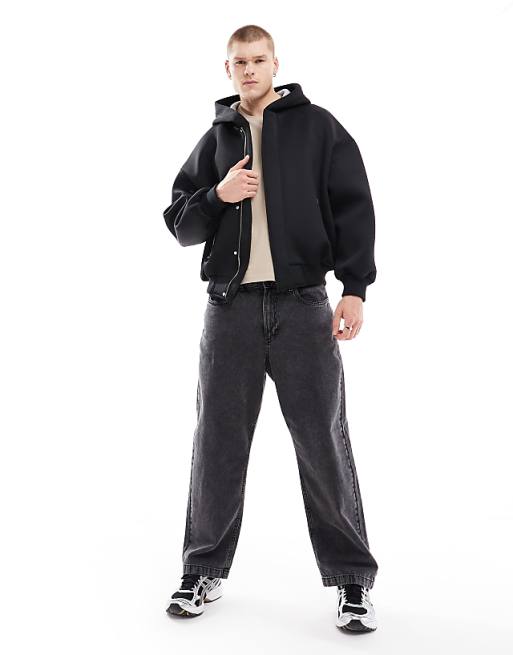 Bershka premium boxy fit jacket in black | ASOS Bershka premium boxy fit jacket in black | ASOS