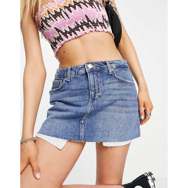 Denim Micro Mini Skirt