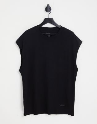 Bershka worker oversized singlet in black | ASOS