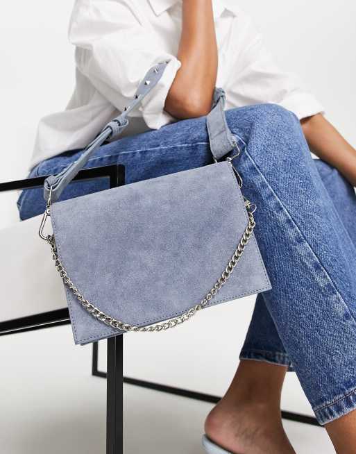 Bolongaro Trevor avril cross body bag in gray blue | ASOS