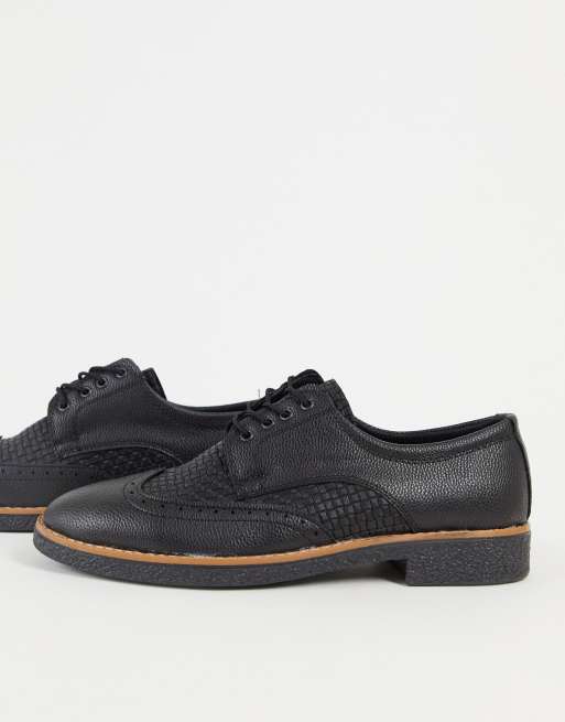 Bolongaro Trevor – Budapester aus Kunstleder mit gewebtem Einsatz | ASOS