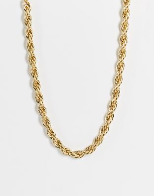 Bolongaro Trevor double wrap rope necklace in gold tone | ASOS