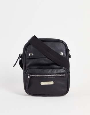 Bolongaro Trevor leather crossbody in black | ASOS