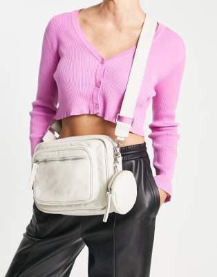 Bolongaro Trevor leather utility crossbody bag in taupe | ASOS