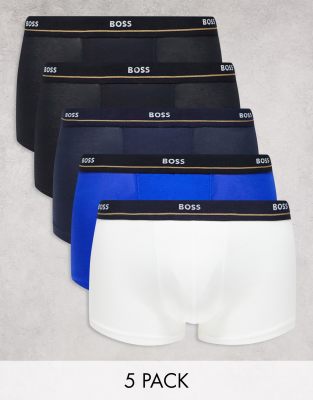 BOSS Bodywear 5 pack boxer trunks in multi | ASOS