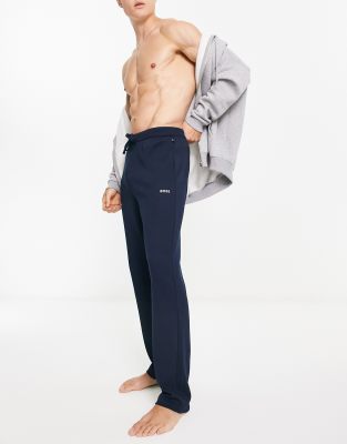 BOSS Bodywear waffle trackies in navy | ASOS