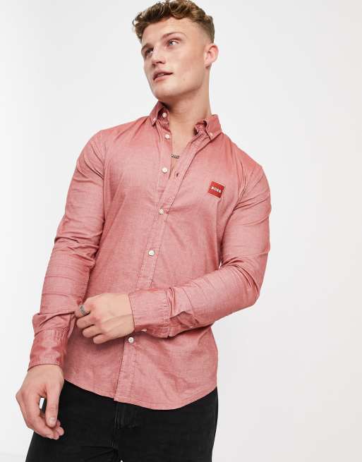 BOSS Mabsoot Chemise Rouge ASOS