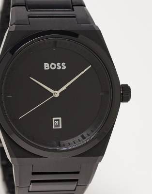 Boss mens bracelet watch with black dial in black 1513994 | ASOS