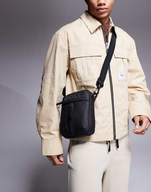 Boss Stormy crossbody bag in black | ASOS