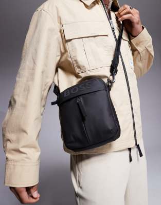 BOSS - Stormy - Crossbody tas in zwart | ASOS