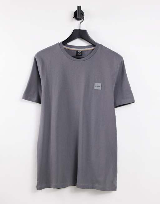 BOSS - Tales - T-shirt in donkergrijs | ASOS