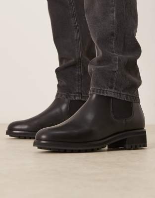 Botas Chelsea negras de cuero Bryson de Polo Ralph Lauren | ASOS