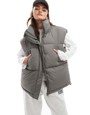 Brave Soul - Doudoune sans manches - Gris foncé | ASOS