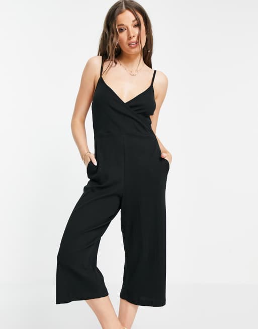 Brave Soul – Iris – Svart jumpsuit med smala axelband | ASOS