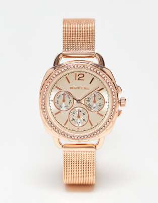 Brave Soul multi-dial watch in rose gold | ASOS