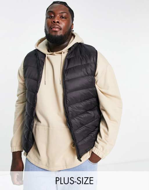 Brave Soul Plus gilet in black | ASOS