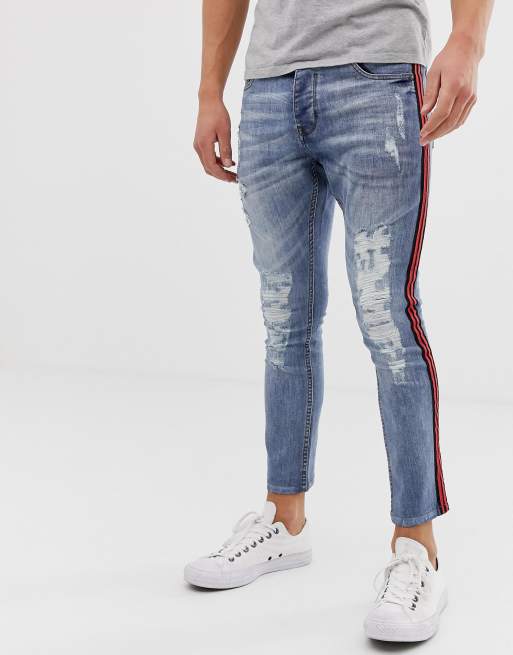 Brave Soul – Skinny jeans med revär | ASOS